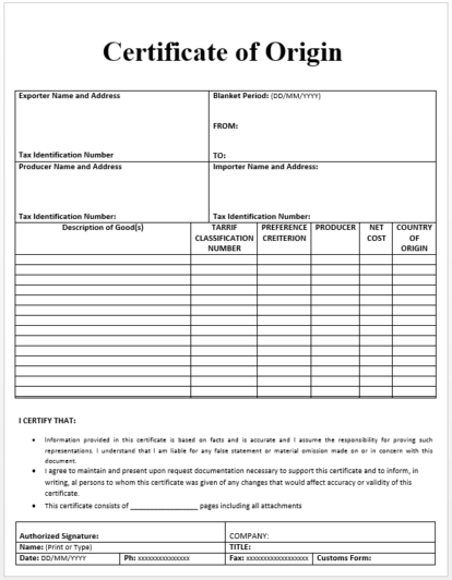 Certificates of Origin | Shipping & Freight Documents | TFG 2024 Guide